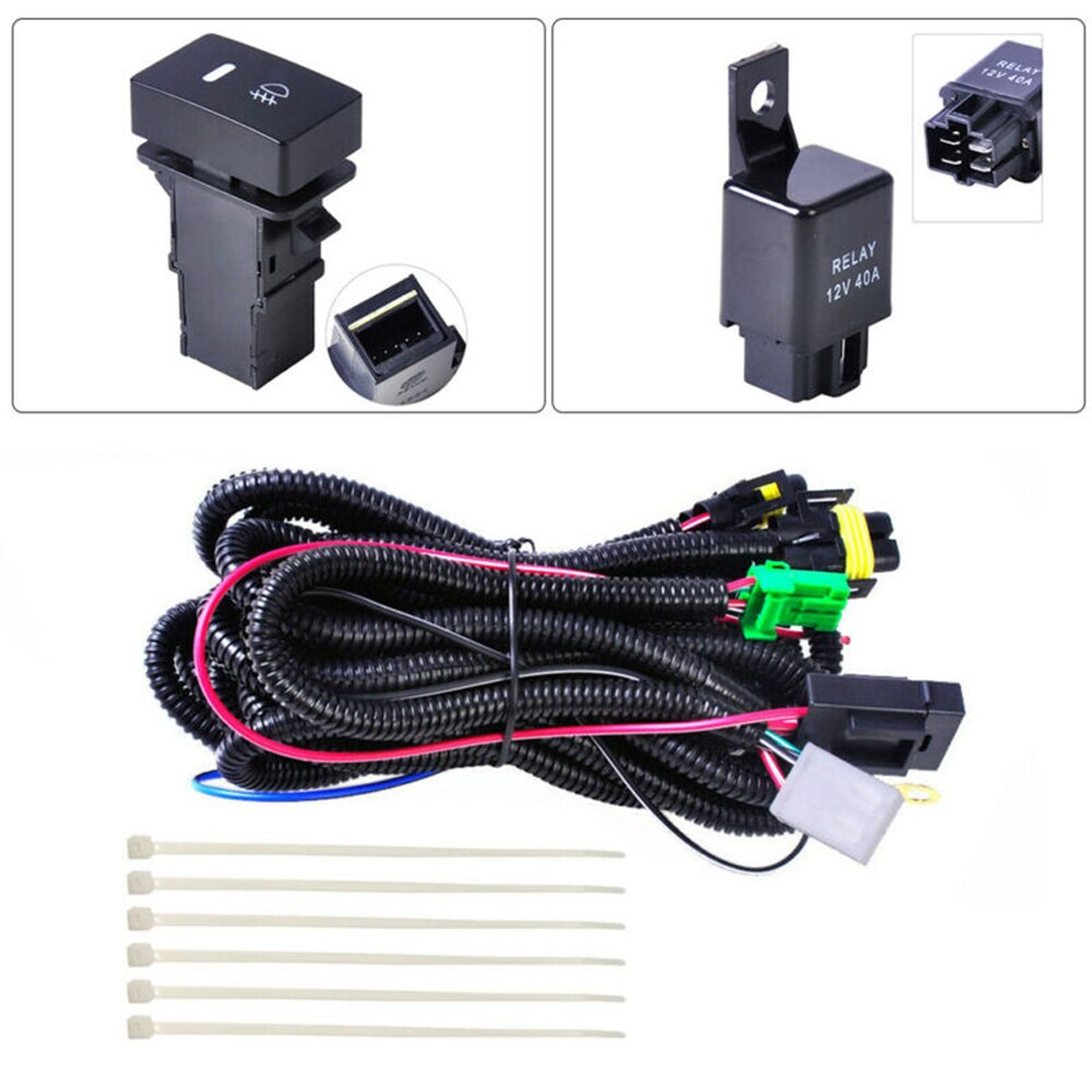 H11 Fog Light Wiring Harness Sockets With LED Indi... – Grandado