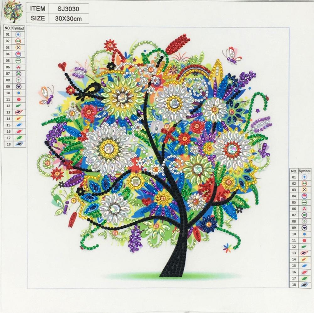 5D Diy Diamant Borduurwerk Vier Seizoenen Bloem Bo... – Grandado