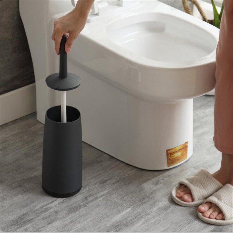 Toilet Brush Black ABS WC Borstel Cleaning Tool Bathroom Accessories ...