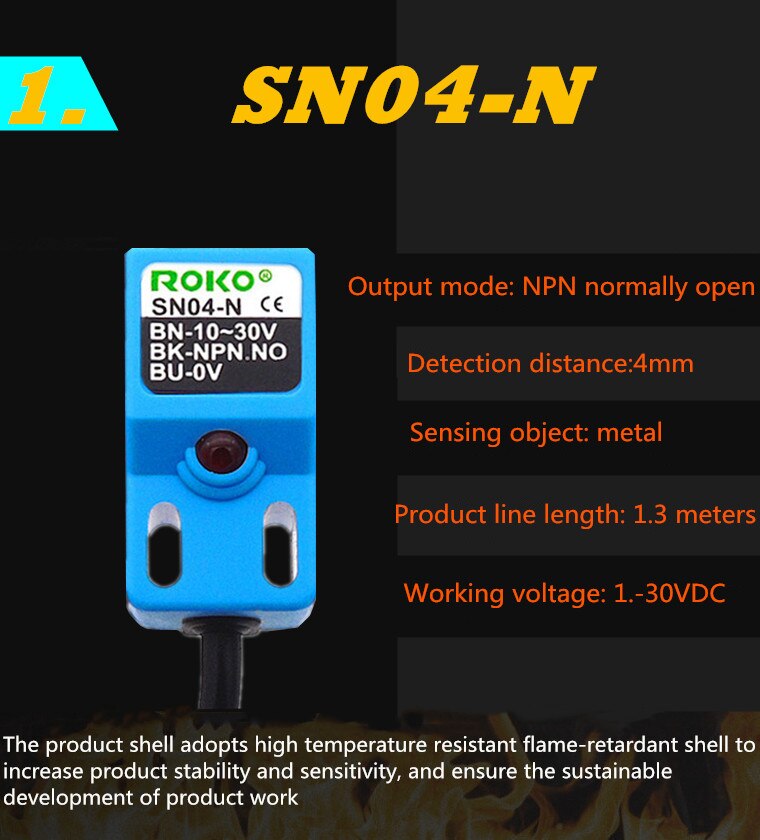1PC Metal sensor switch 3-wire NPN proximity switc... – Grandado