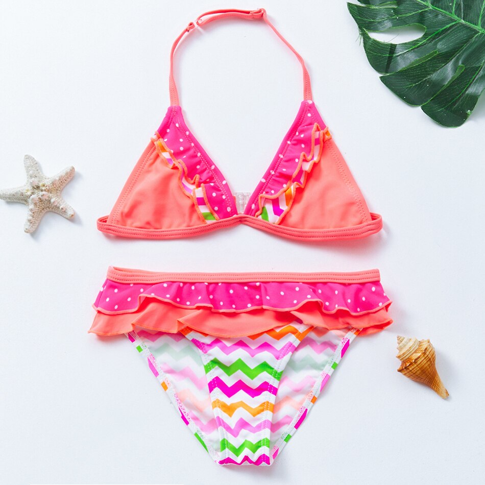 8-16T Teen Girls Ruffle Bikini Swimwear Suit 2022 ... – Grandado