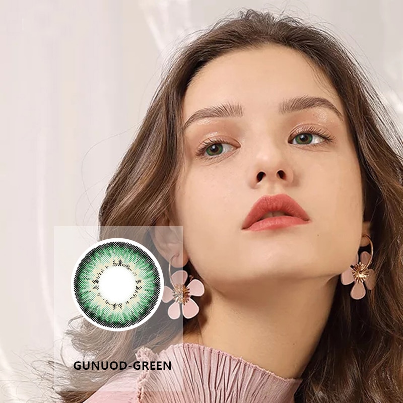 2 pcs/1 Pair Europe Colored Contact Lens Yearly Co... – Grandado