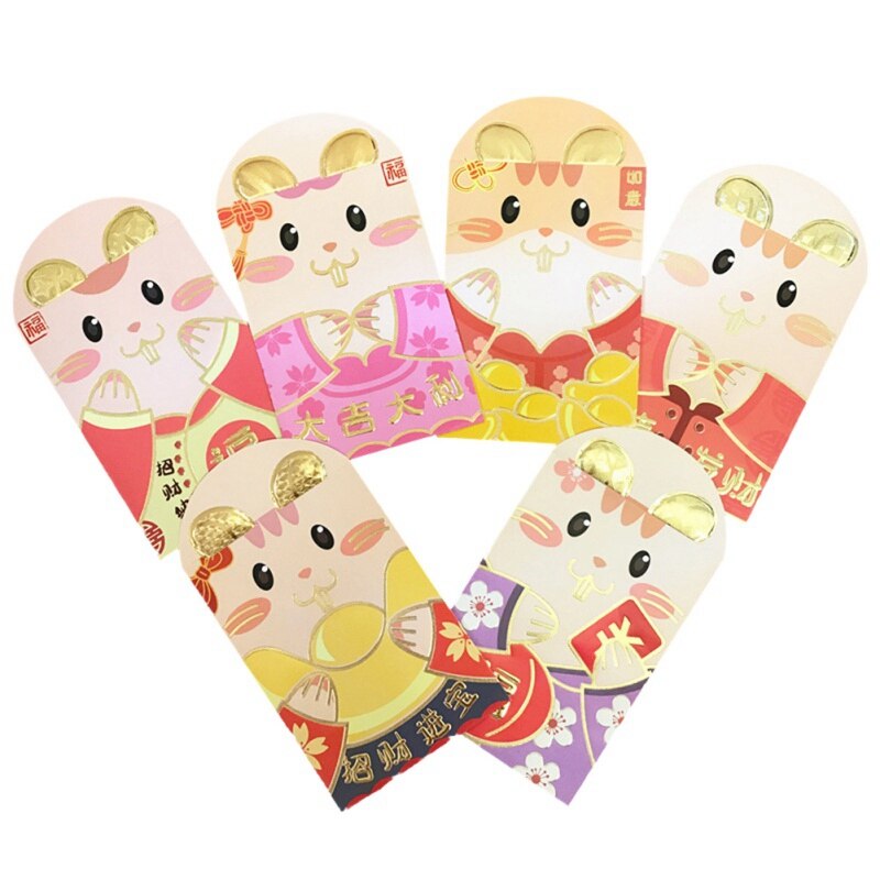 Good Luck Rode Packet Cartoon Chinese Jaar Hong Ba... – Vicedeal