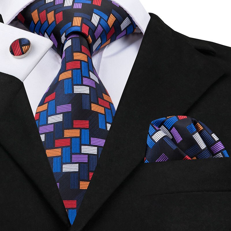 Multicolor Novelty Silk Wedding Tie For Men Handky... – Vicedeal