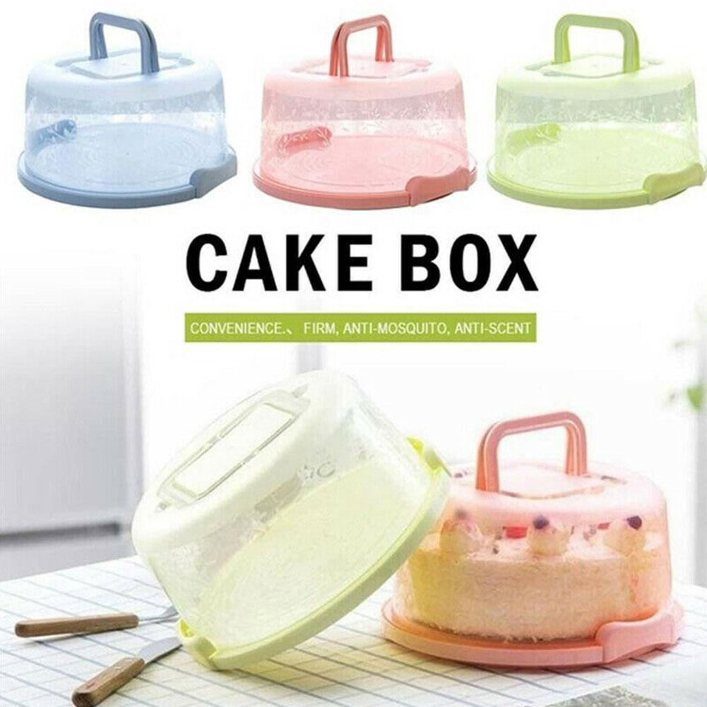 Portable Cake Storage Box Round Birthday Wedding K... – Grandado