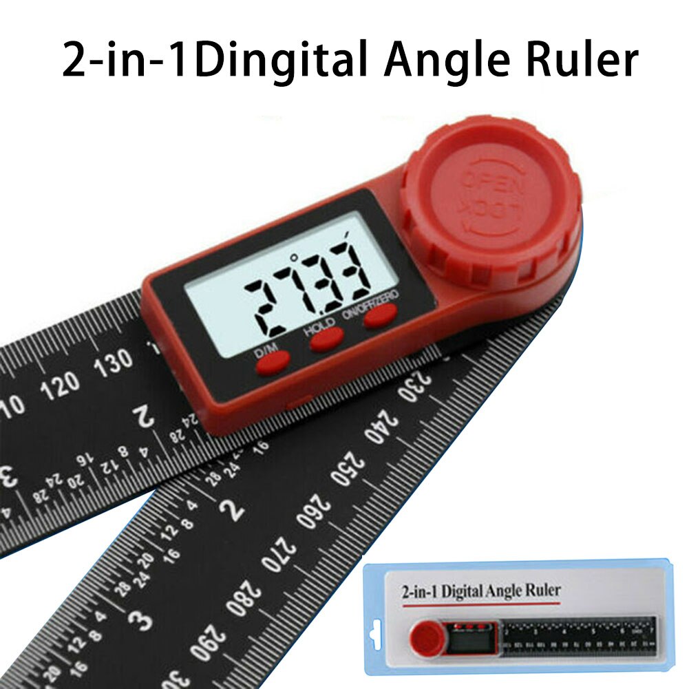 2 in 1 Electronic LCD Digital Angle Finder 200mm A... – Grandado