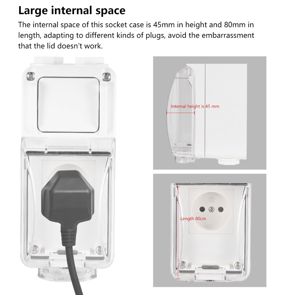 IP66 Waterproof Outdoor Wall Power Socket 16A /13A... – Vicedeal