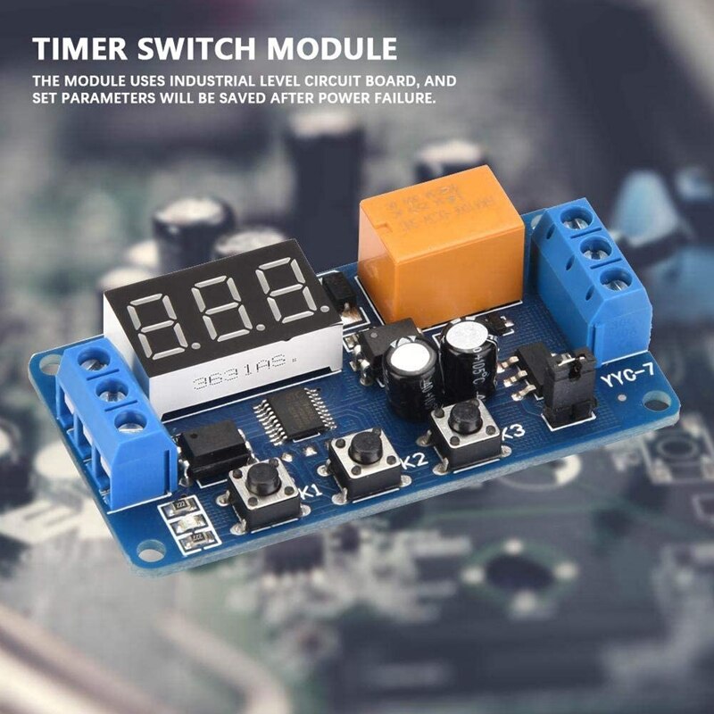 -Time Delay Module LED Display Timer Relay 3V 3.7V... – Grandado