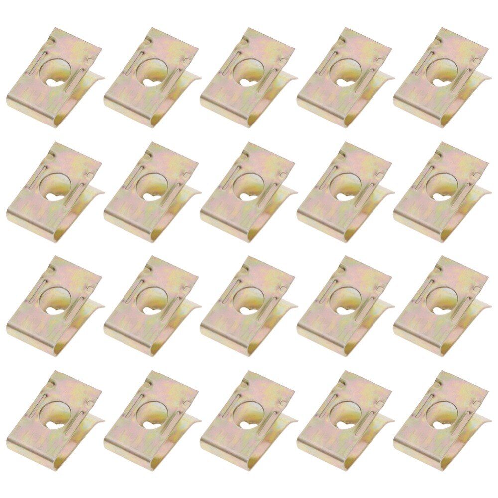 20Pcs Car Door Panel Screw U-Type Iron Nuts Plate ... – Grandado