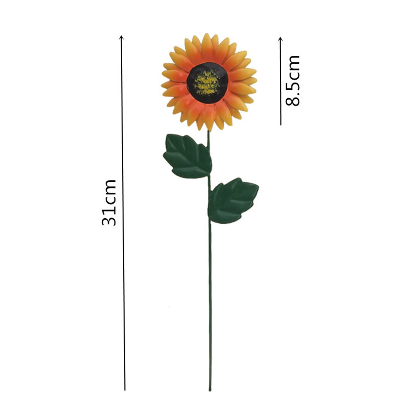 Metal Sunflower Garden Stakes Sunflower Decor Meta... – Grandado