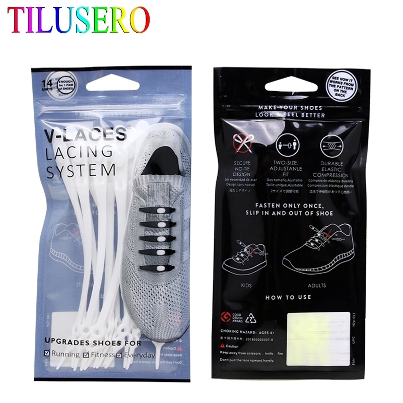 14pcs/set No TIE Lacing system Silicone Shoelace E... – Vicedeal