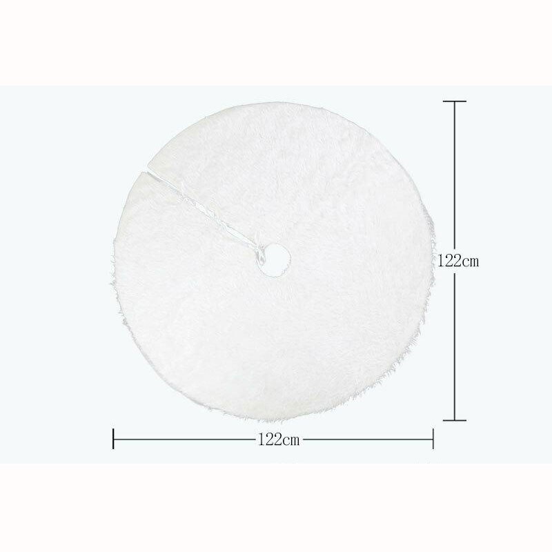 1Pcs 78/122Cm Pure Wit Tapijt Kerst Pluche Boom Ro... – Grandado