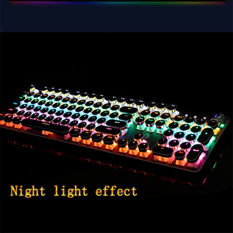Electroplating Gaming Mechanical Keyboard Retro Pu... – Grandado