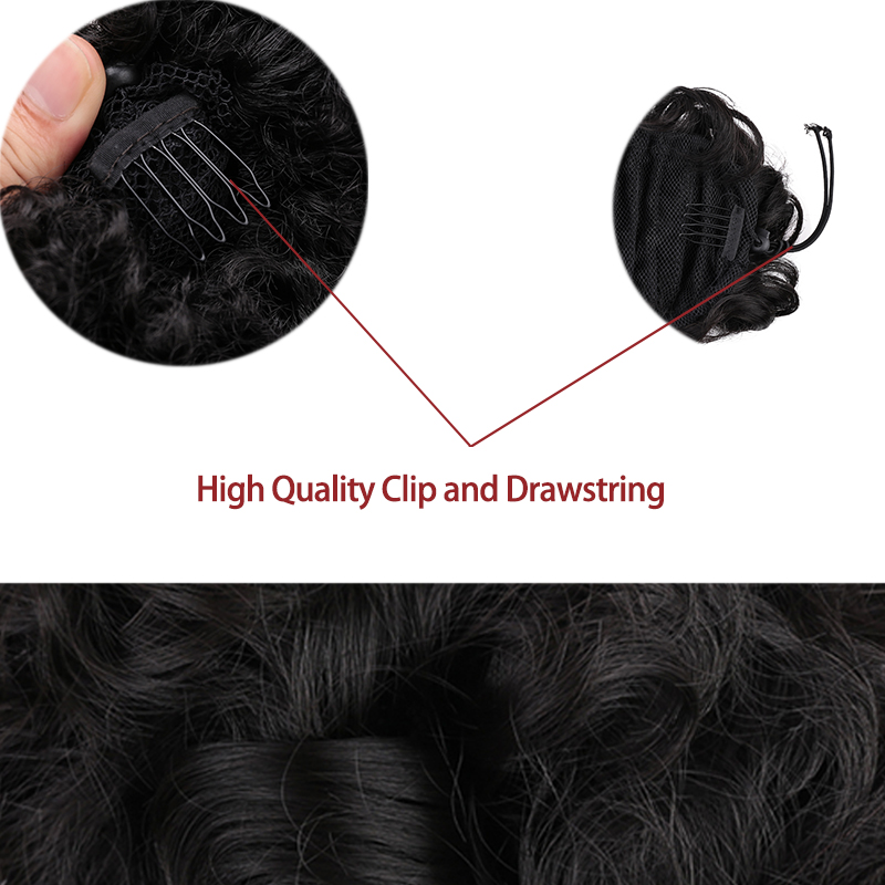 MUMUPI Synthetische Kurze Lockige Chignon Elastisc... – Grandado