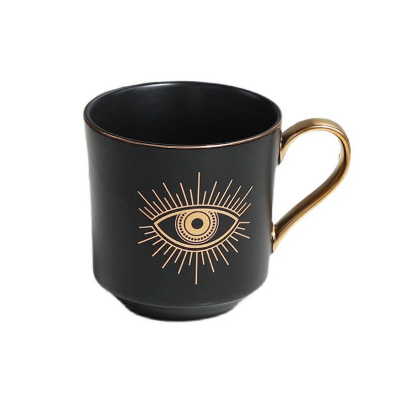 Hand drawn coffee cup tea cup blue eye box devil&... – Grandado