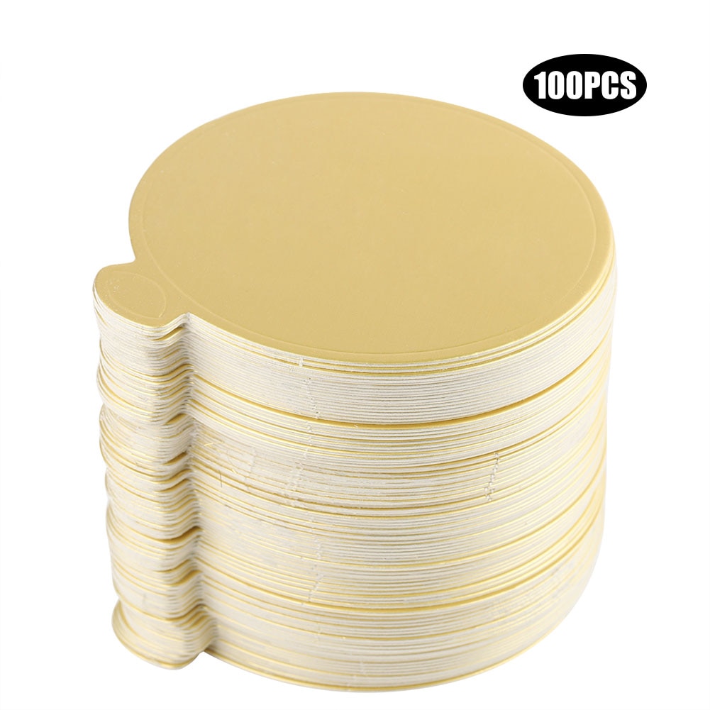 100 PCS Mousse Cake Boards Gold Paper Cupcake Dess... – Vicedeal