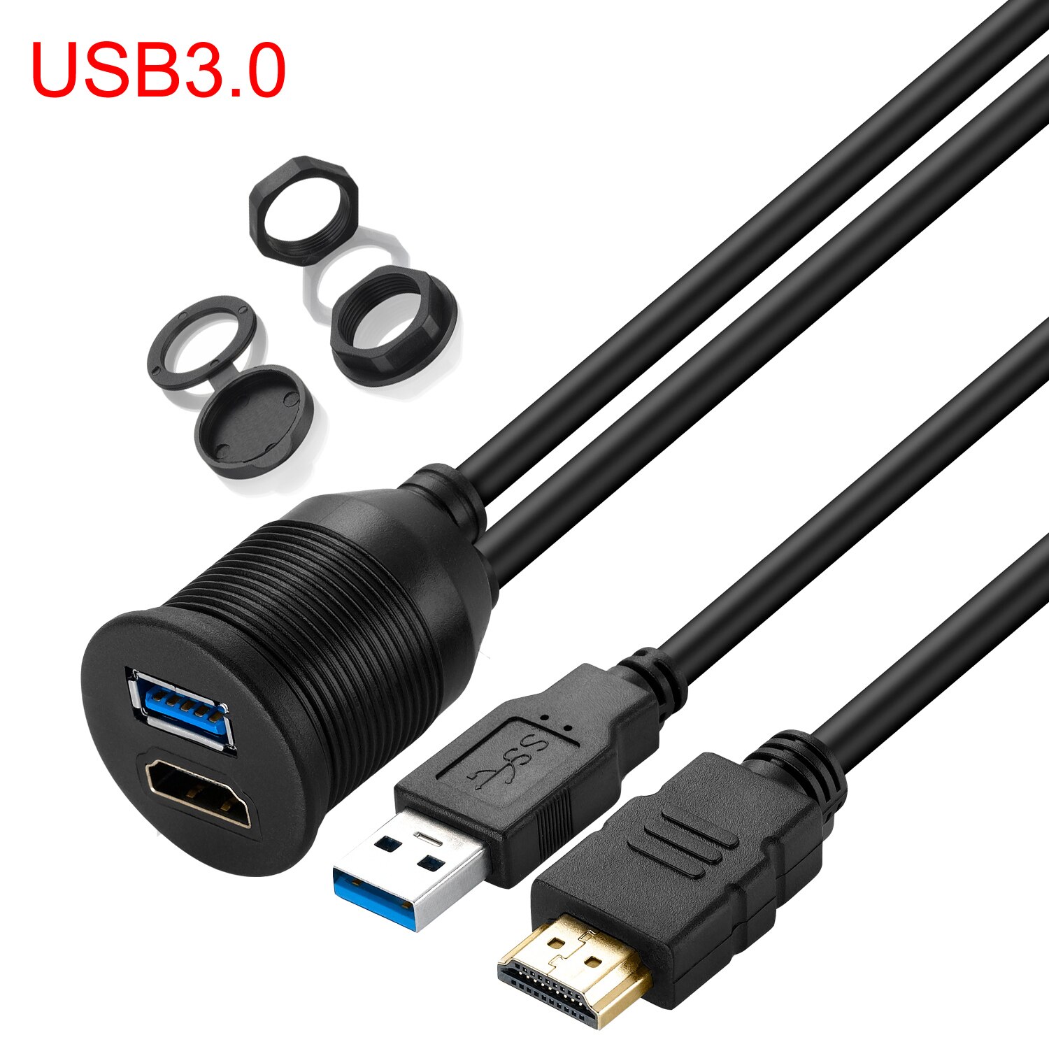 Bochara USB 2.0 USB 3.0+HDMI-Compatible Extension ... – Grandado