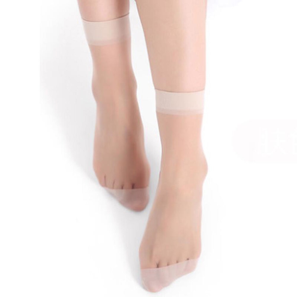 10 Pair Women Socks Elastic Ultra-thin Transparent... – Vicedeal