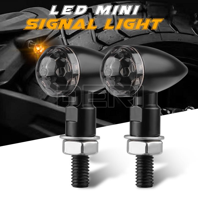 Mini LED Motorcycle Turn Signal Light Blinker Bull... – Grandado
