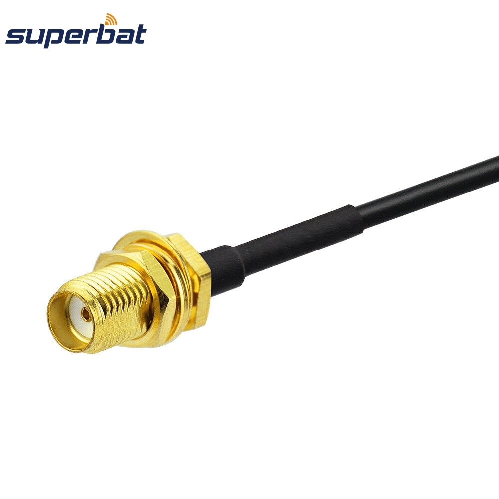 Superba SMA Jack Bulkhead to MMCX Plug Right Angle... – Vicedeal