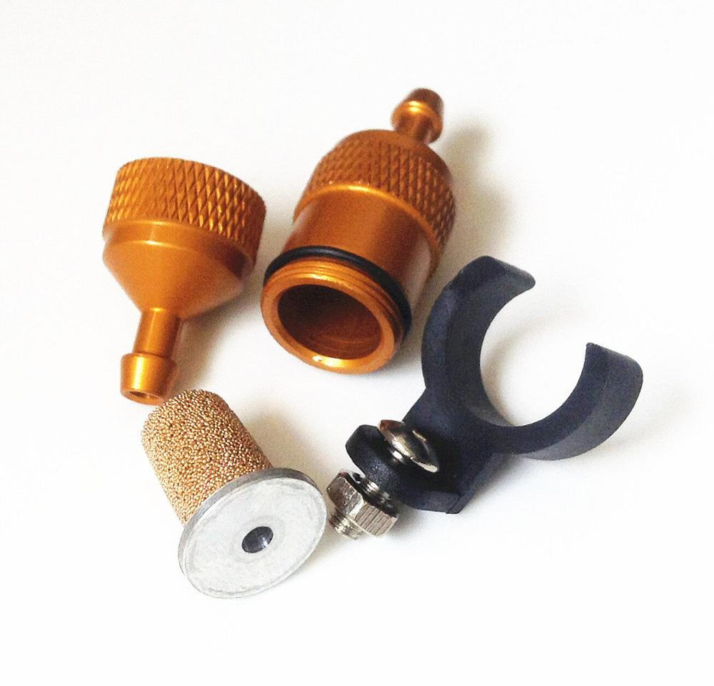 golden large aluminum fuel filter w/ primer pump f... – Grandado