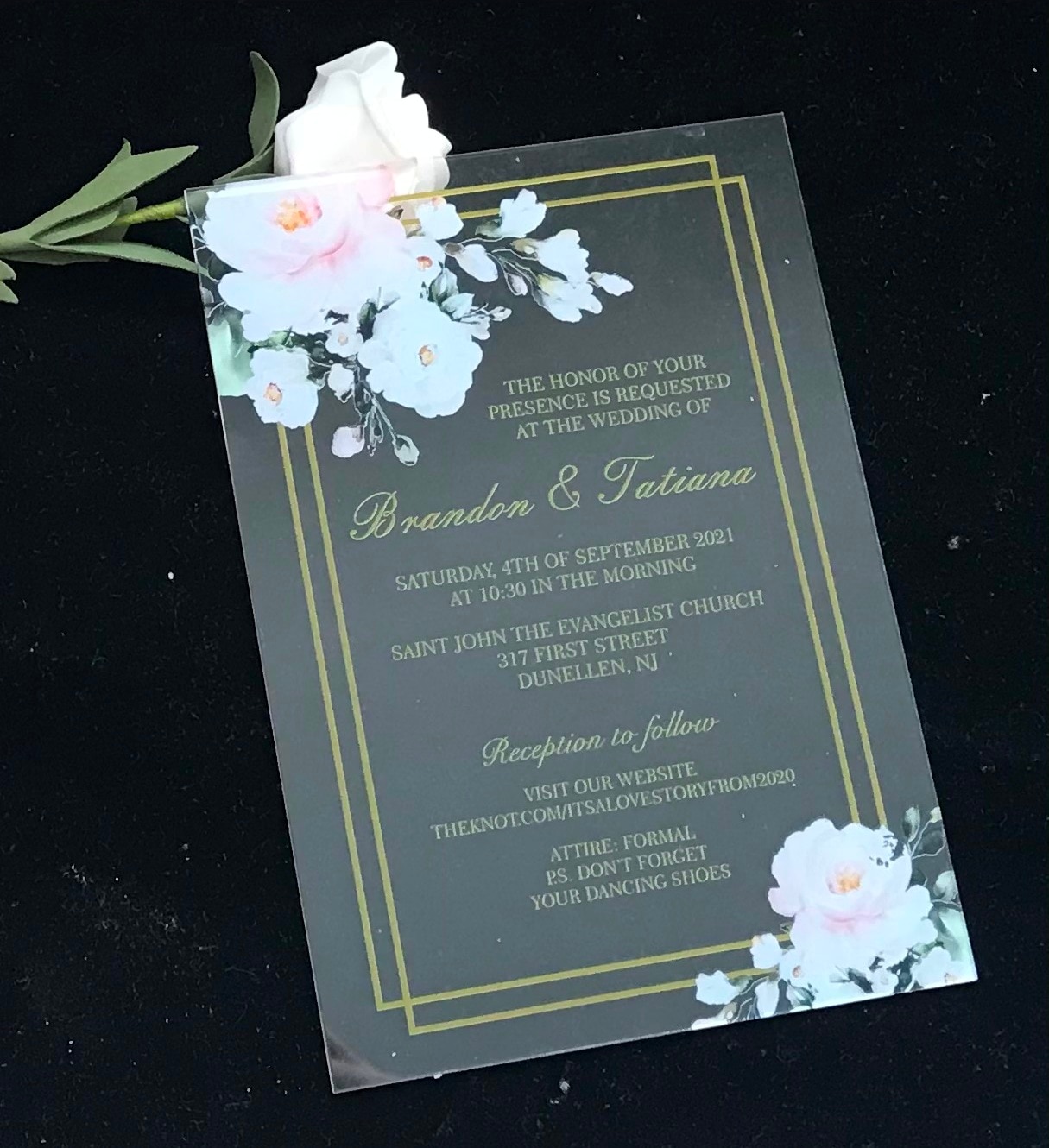 Custom Picture Invitations,Acrylic Wedding Invitat... – Grandado