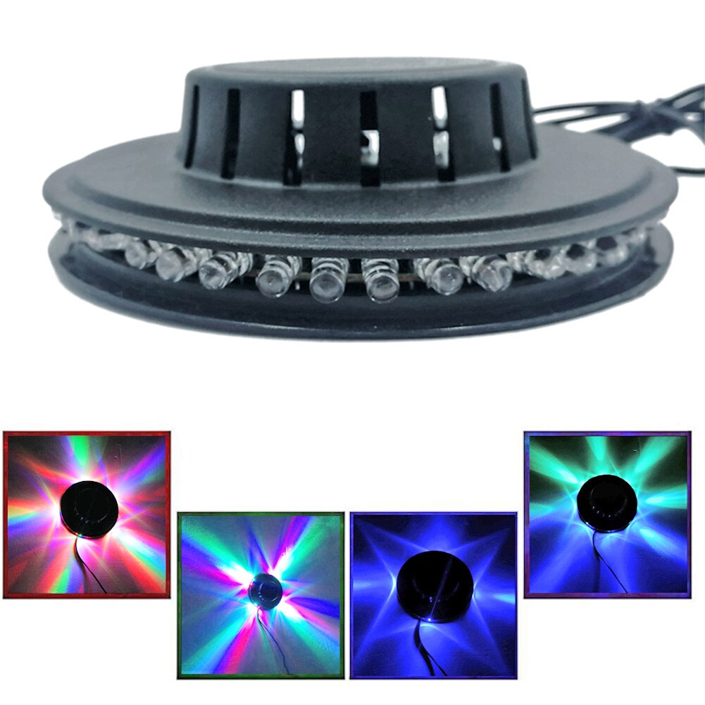 Stage Lights 5W USB RGB Sound Activated Rotating D... – Grandado