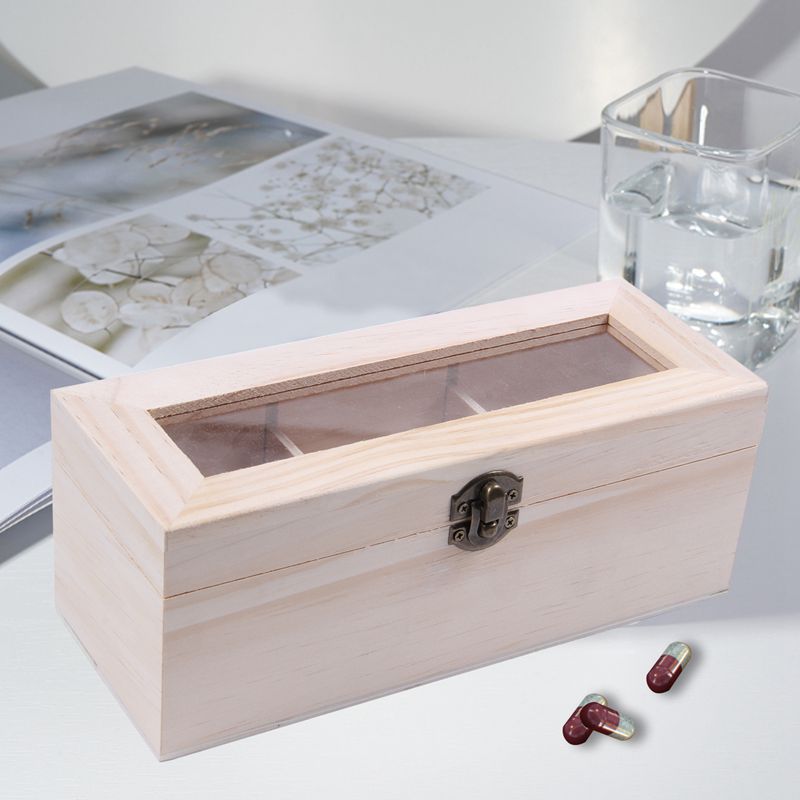 Wood Tea Caddies Tea Bag Jewelry Organizer Chest S... – Grandado