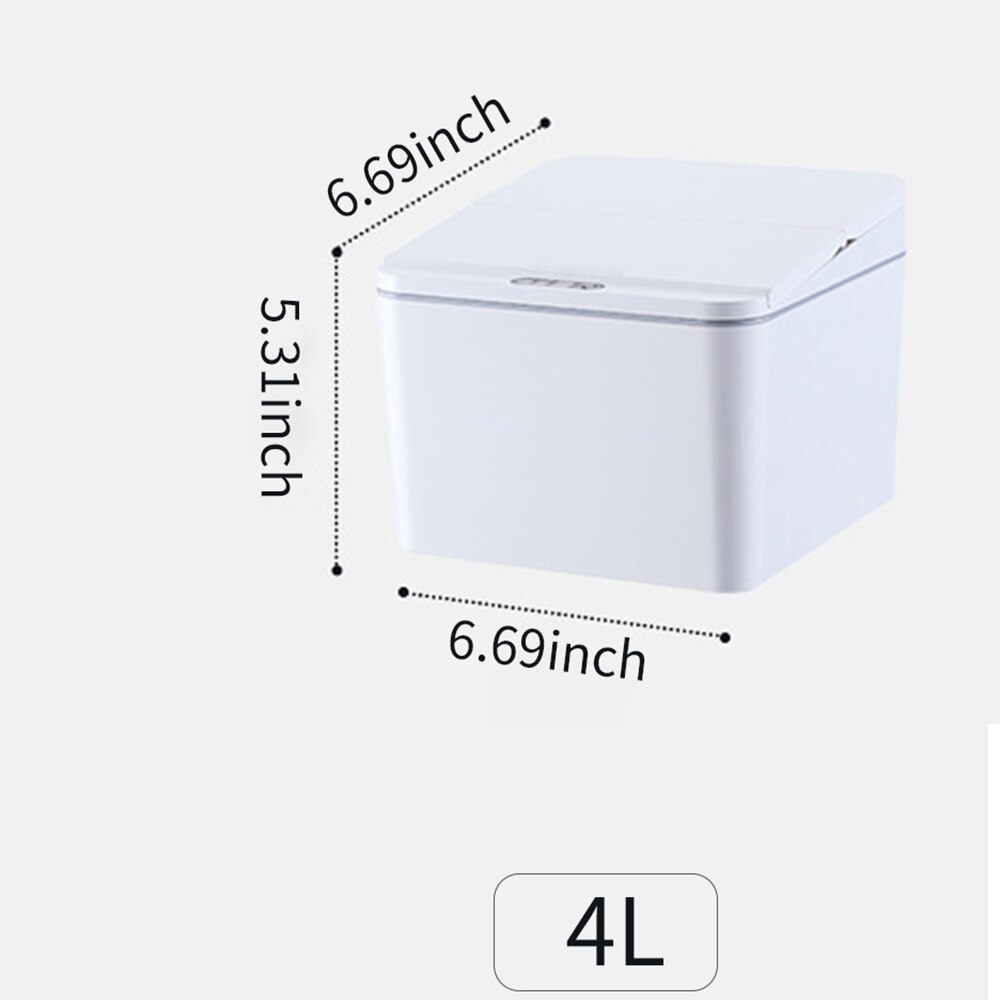 USB Rechargeable Waste Bins Rubbish Automatic Touc... – Vicedeal