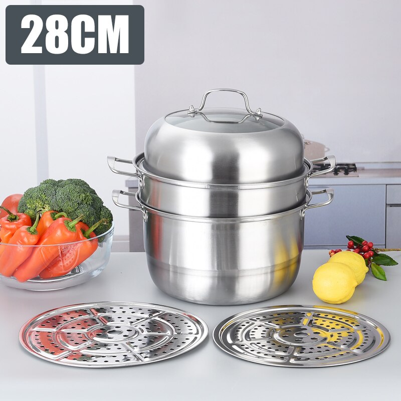 3 Tier Stainless Steel Steam Steaming Tablets Cook... – Vicedeal