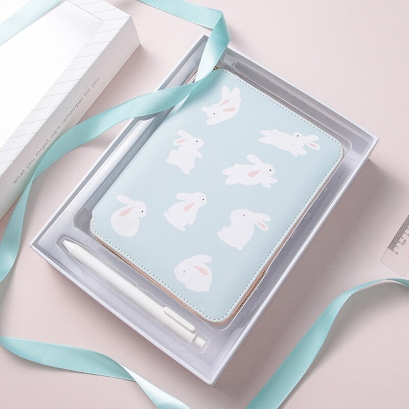 Cartoon Flower B6 Zipper Notebook Notepad with Pen... – Grandado