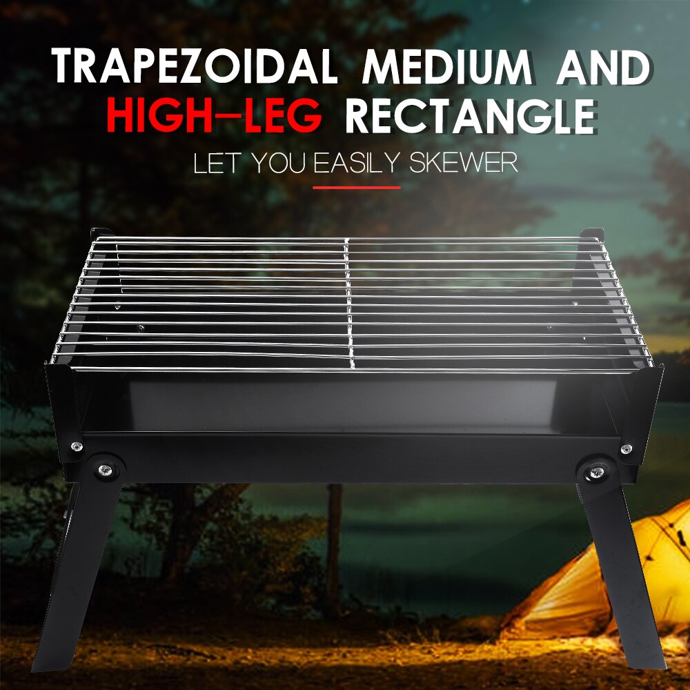 Foldable Barbeque Grill Medium Size Retangle Long ... – Vicedeal