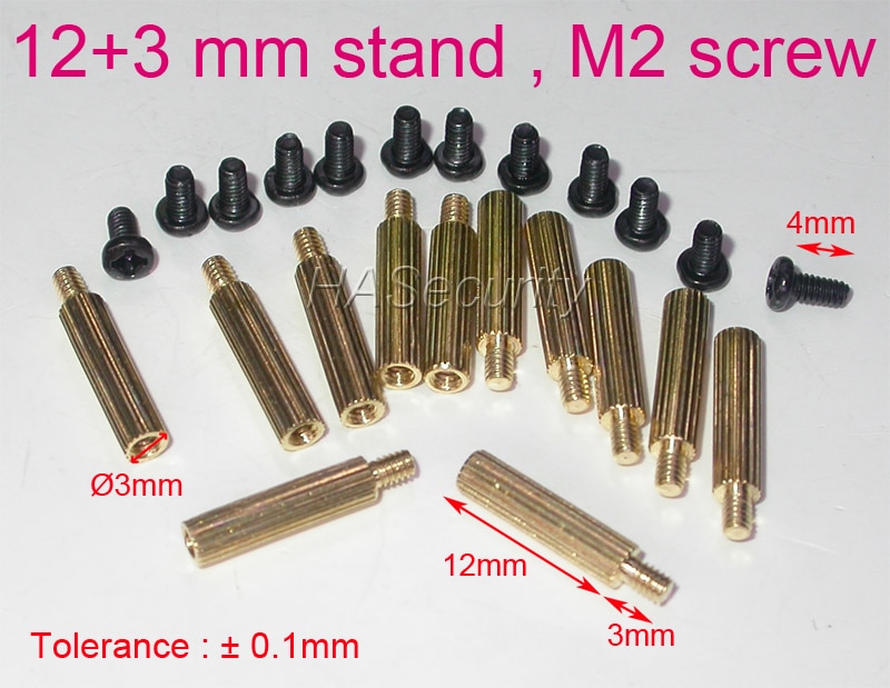 12 stks 12 + 3mm messing stand/brace/puncheon met ... – Grandado