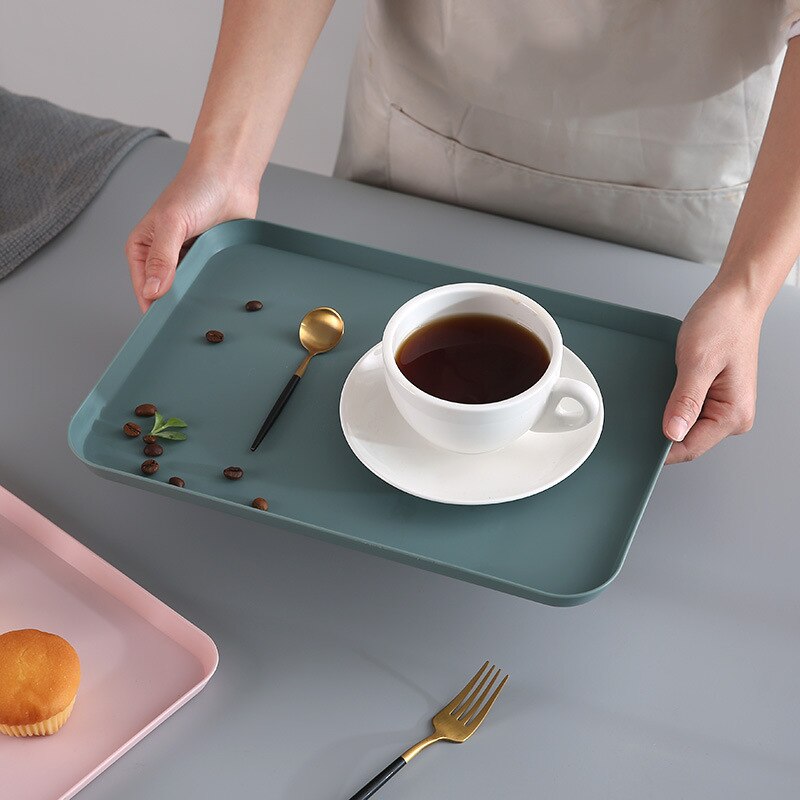 Tea tray living room tea cup coffee tray household... – Grandado