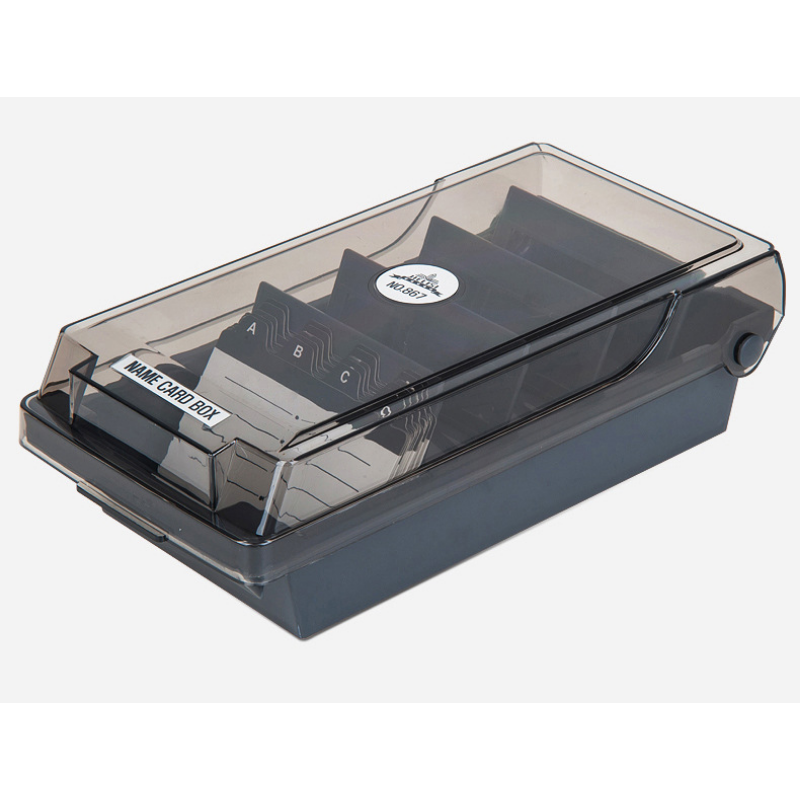 Black Large Capacity Desktop Business Card File Na... – Grandado