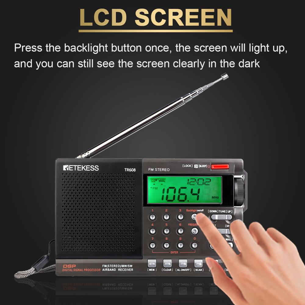 Retekess TR608 FM / MW/ SW / Air Multi Band Radio ... – Grandado