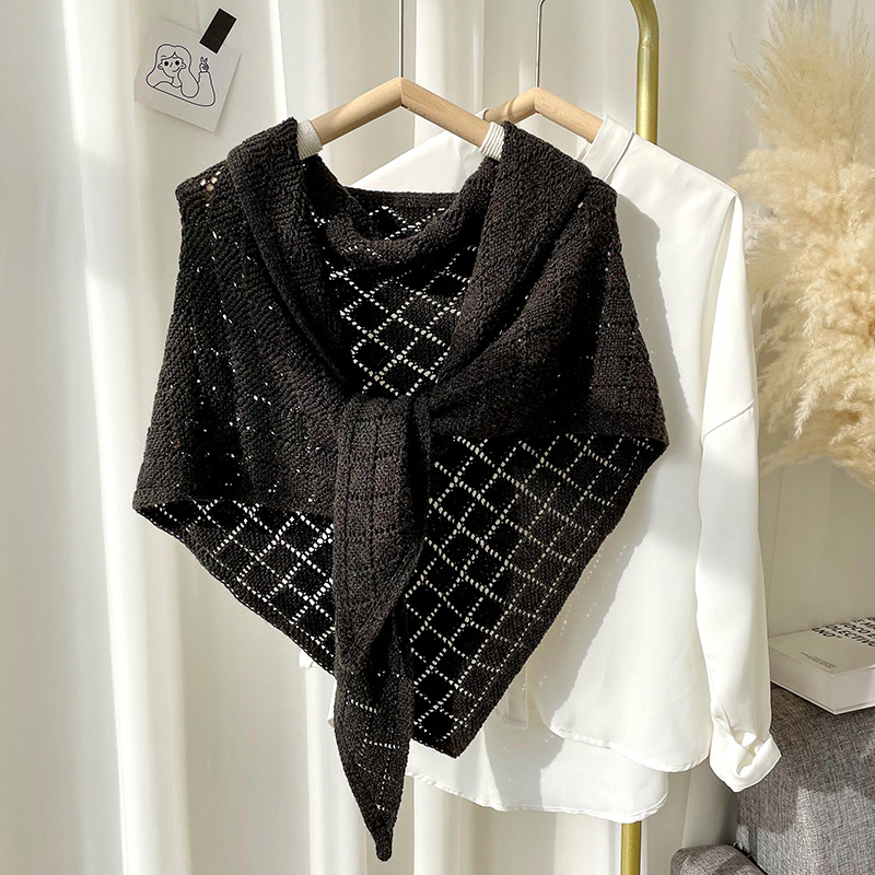 Knitted Small Shawl Women Wear Spring and Autumn T... – Grandado