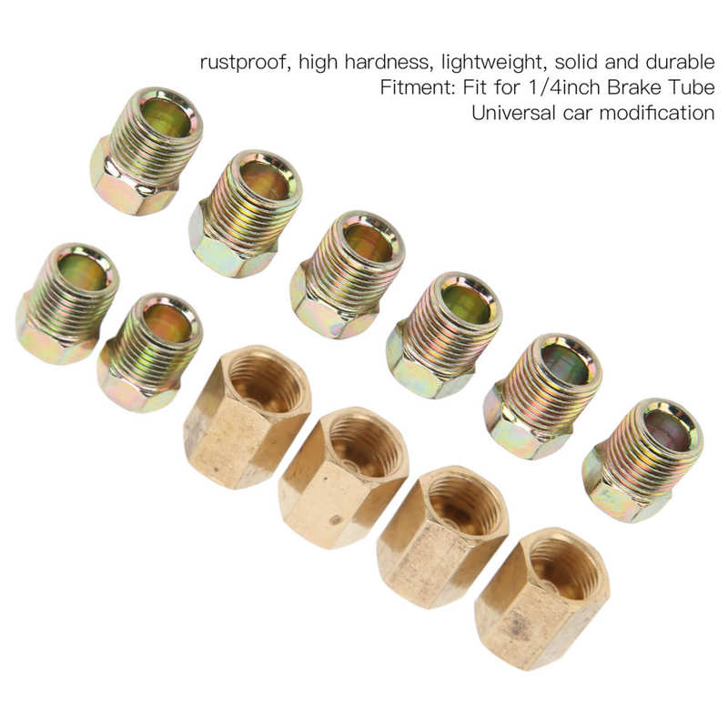 Brake Line Union Brass Universal Sturdy Lightweigh... – Vicedeal