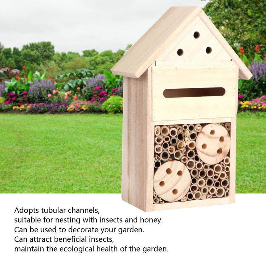 Insect Cage Garden Outdoor Wooden Insect Bee House... – Grandado