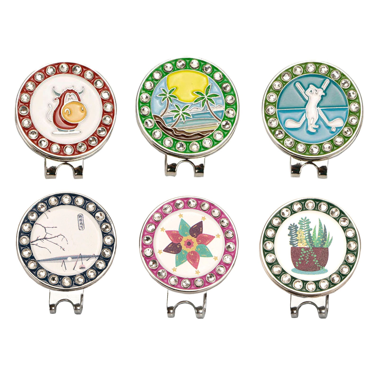 Golf Ball Markers Women Men Hat Clip Position Mark... – Vicedeal