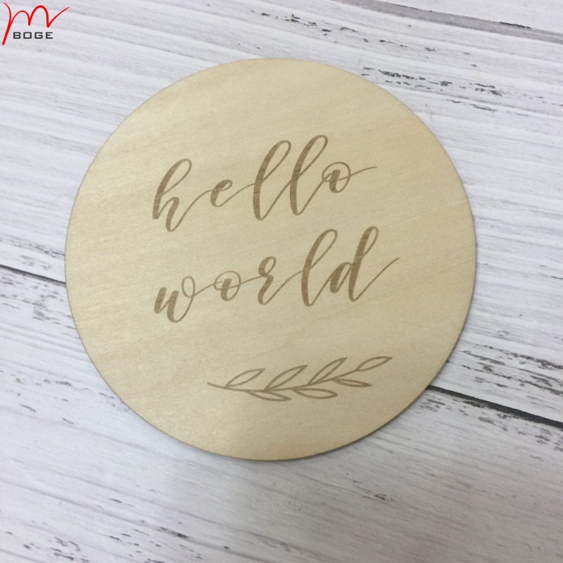 20pcs Engraved Hello World Newborn Photography Woo... – Grandado
