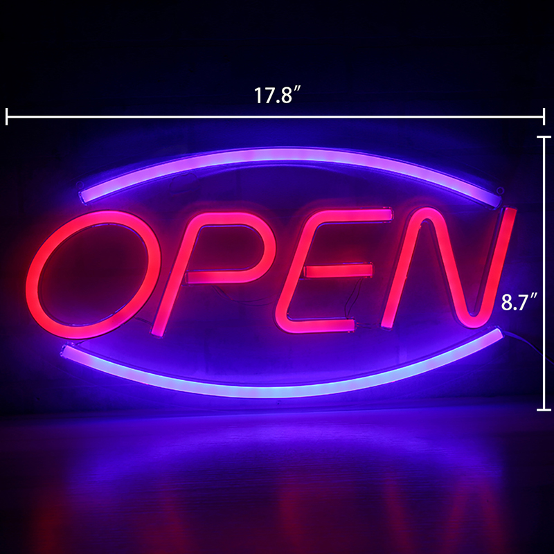Ineonlife Open Neon Sign Light Wall Hanging Word S... – Grandado