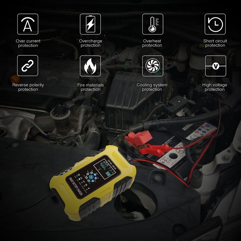 FOXSUR 12V 10A Auto Batterie Ladegerät 24V 5A Clev... – Grandado