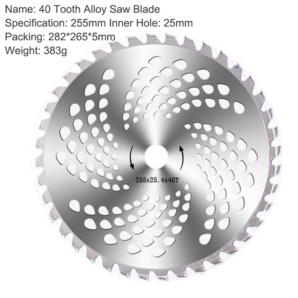 1pc 255mm 40t/60t/80t raivaussahan terä ruohonleik... – Grandado