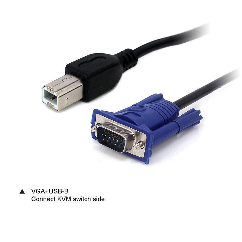 4.6 Feet 1.5M USB KVM 15 Pin Switch VGA Cable For ... – Vicedeal