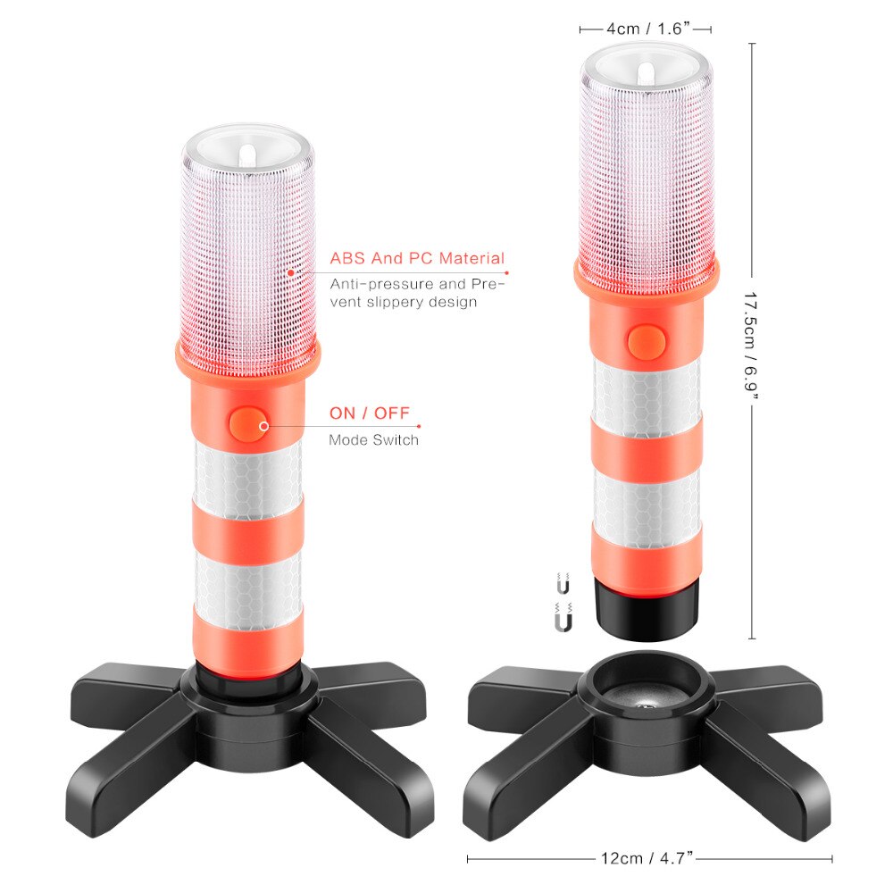 2PCS LED Portable lamp Road Security Flashing Flas... – Grandado