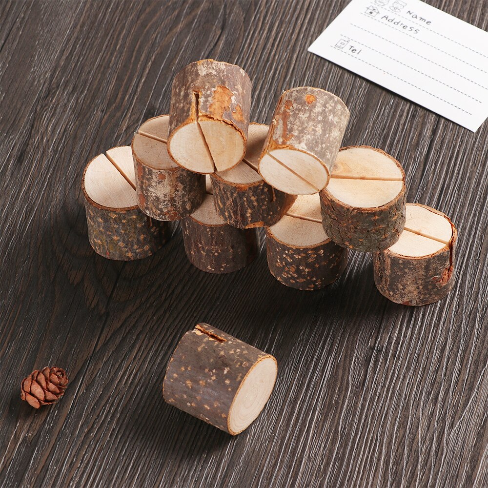 2PCS/Lot Natural Wooden Card Holders Photo Clips W... – Vicedeal