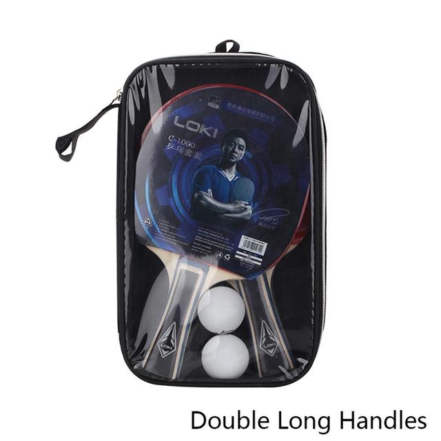 2pcs Table Tennis Rackets Set 5 Layers Pure Wood W... – Grandado