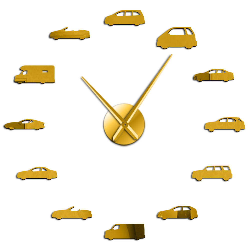 Cars Illustration Boys Room Decor Clock Transporta... – Grandado