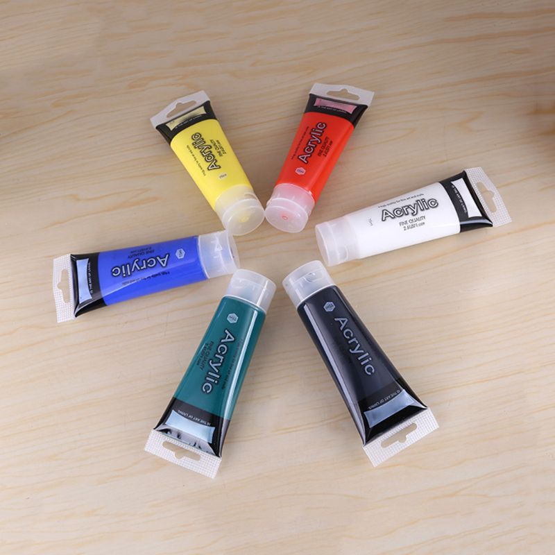 6 Kleuren 75Ml Professionele Acryl Verf Set Tekene... – Grandado
